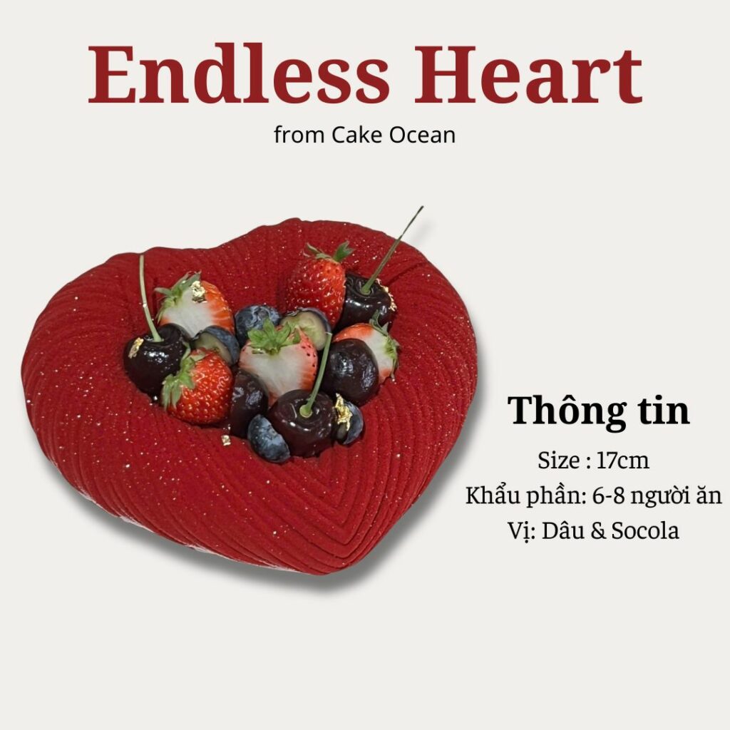 Entremet Endless Heart ( Nhận đặt Trước 1 Ngày - Bánh Trang Trí Hoa Quả ...